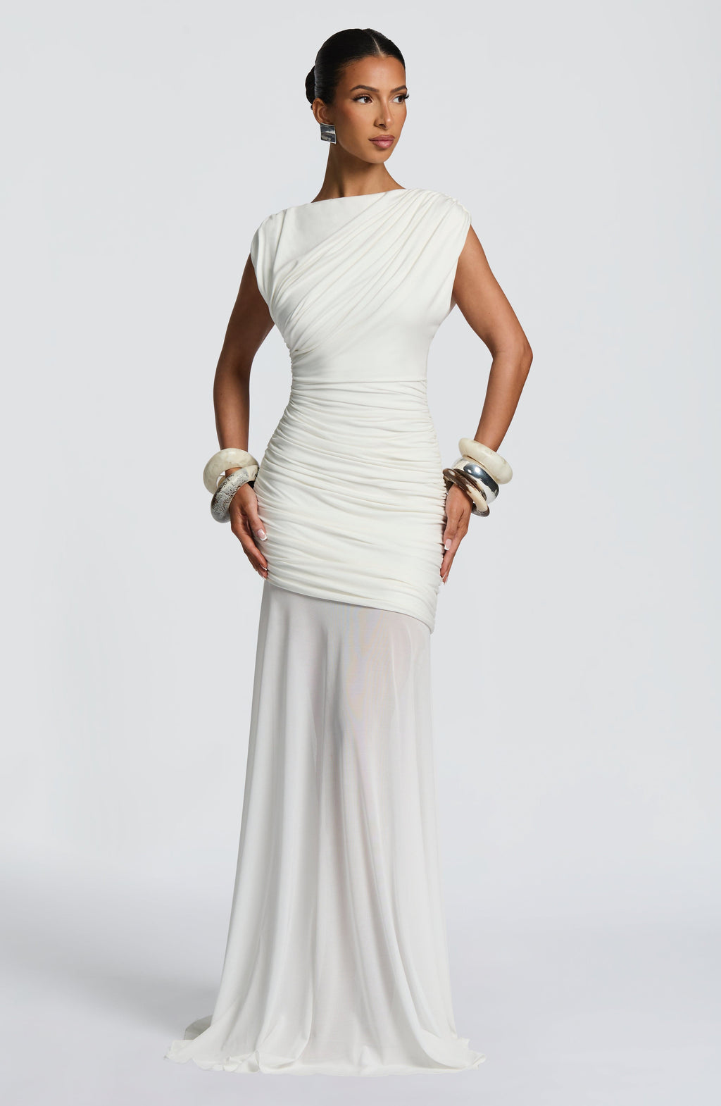 Demelza Maxi Dress - Ivory – Glavon