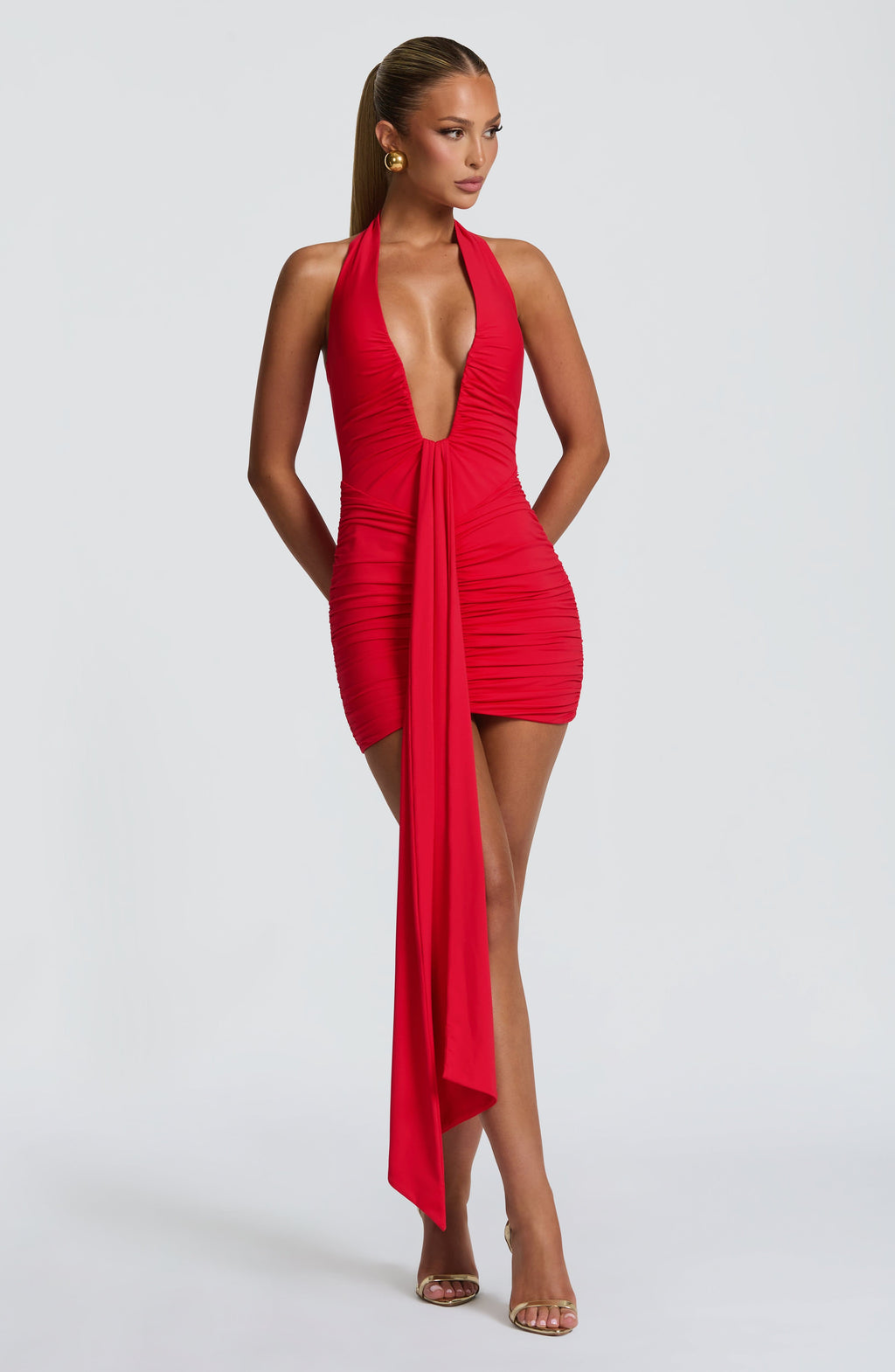 Rosetta Mini Dress - Red – Glavon